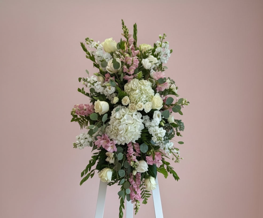 Loving Memories Sympathy Spray – Blush Bouquets